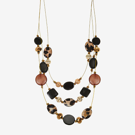 Click here for Mixit Gold Tone Illusion Necklace & Drop Earrings... prices