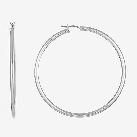 Click here for Liz Claiborne Large Silver-Tone Hoop Earrings  One... prices
