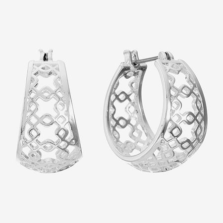 Click here for Liz Claiborne Openwork Hoop Earrings  One Size  Gr... prices