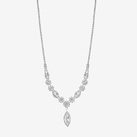 Click here for Monet Jewelry Timeless Silver Tone Womens Crystal... prices