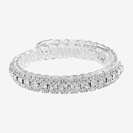 Click here for Monet Jewelry Timeless Silver Tone Coil Womens Ban... prices