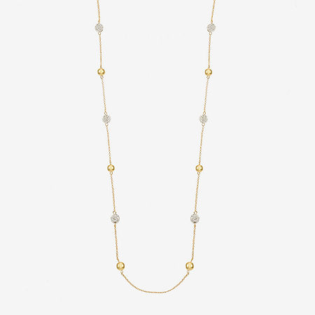 Click here for Monet Crystal PavÃ© Gold-Tone Ball Illusion Neckla... prices