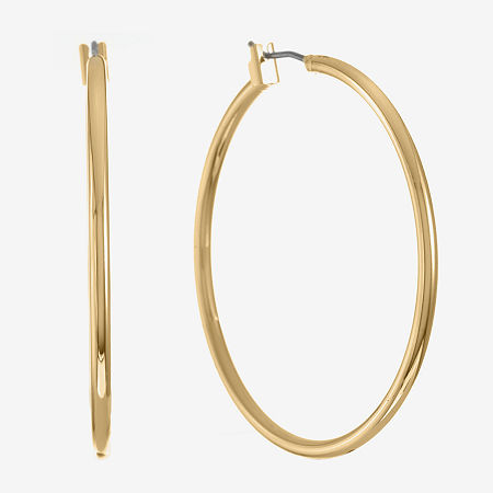 Click here for Monet Gold-Tone Thin Large Hoop Earrings  One Size... prices