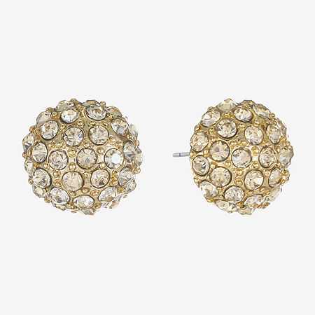 Click here for Monet PavÃ© Ball Stud Earrings  One Size  White prices