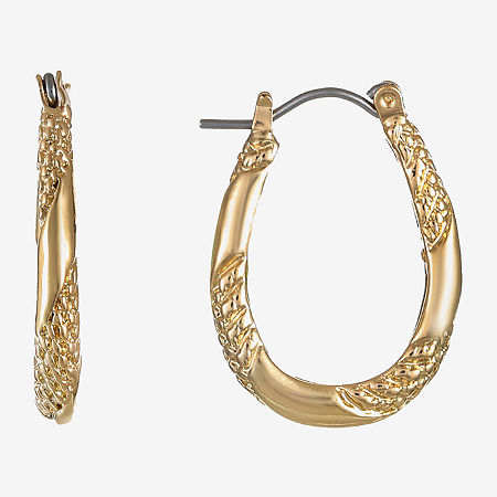 Click here for Monet Gold-Tone Small Oval Hoop Earrings  One Size... prices