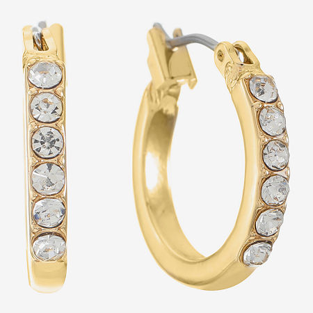 Click here for Liz Claiborne Gold-Tone Crystal Small Hoop Earring... prices