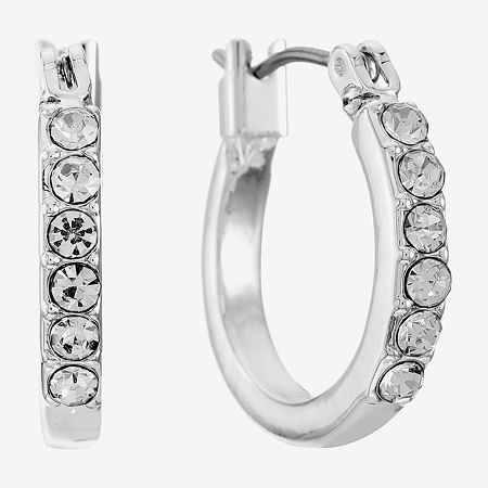 Click here for Liz Claiborne Gold-Tone Crystal Small Hoop Earring... prices