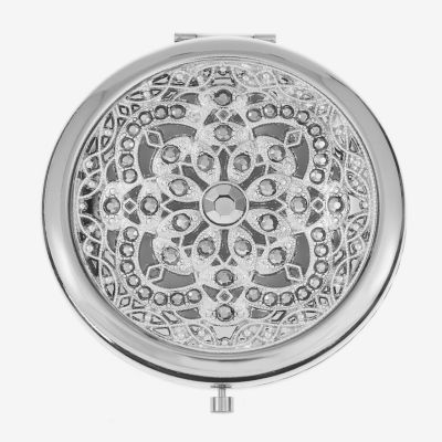 Monet Jewelry Rose Tone Compact Mirror, Color: Gray - JCPenney
