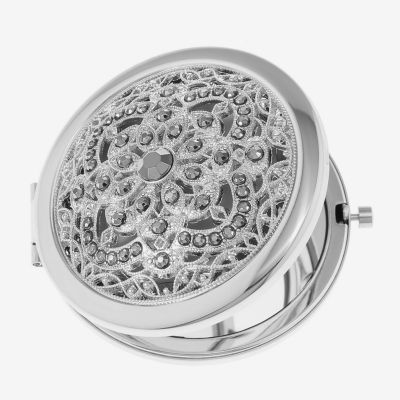 Monet Jewelry Rose Tone Compact Mirror, Color: Gray - JCPenney
