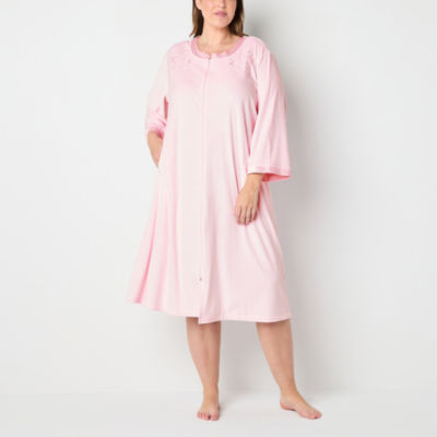 Adonna Womens Plus Fleece Long Sleeve Long Length Robe, Color: Baby ...