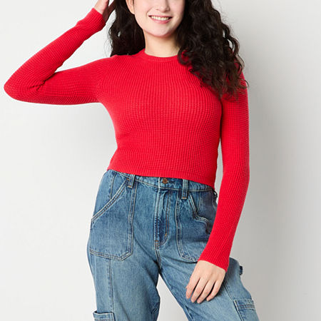 Click here for Arizona Juniors Womens Crew Neck Long Sleeve Pullo... prices
