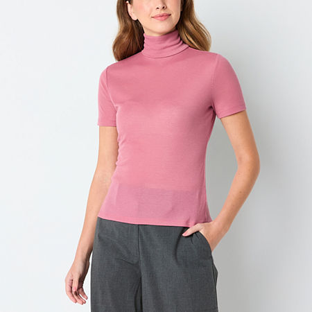 Click here for Worthington Womens Short Sleeve Mock Neck Top  Xx-... prices