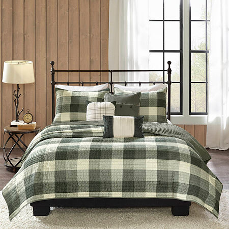 Click here for Madison Park Ridge Herringbone 6-Pc. Quilt Set  Ki... prices