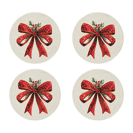 Click here for Avanti Christmas Ribbon 4-pc.Placemat  One Size  B... prices