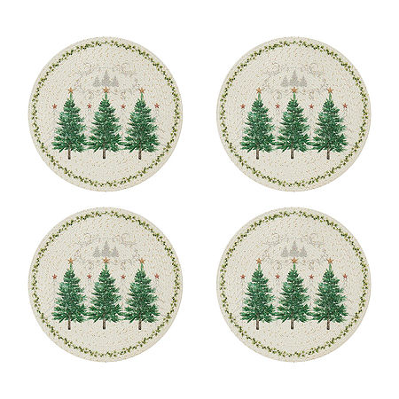 Click here for Avanti Trees Holiday Round 4-pc. Placemat  One Siz... prices