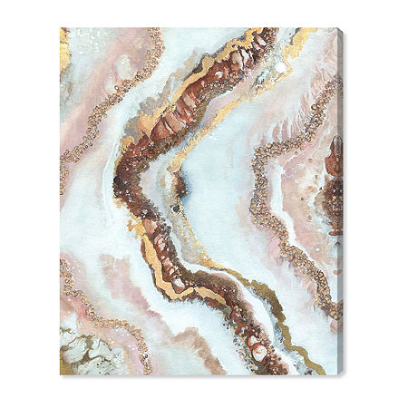 Click here for ART REMEDY Blush Geode Giclee Abstract Canvas Art... prices