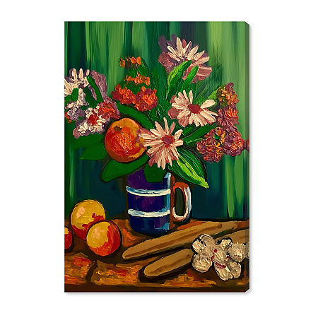Click here for ART REMEDY Floral Vase And Fruits Giclee Floral An... prices