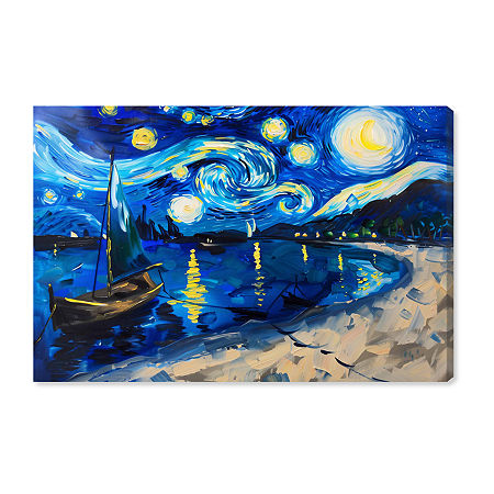 Click here for ART REMEDY Whimsical Night Sail Giclee Nature And... prices