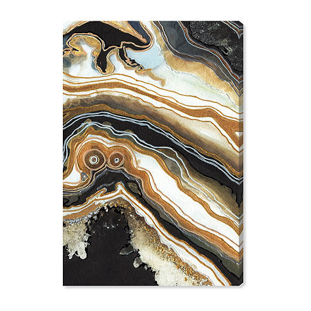 Click here for ART REMEDY Black And Gold Ii Giclee Abstract Canva... prices
