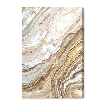 Click here for ART REMEDY Royal Gold Geode Giclee Abstract Canvas... prices