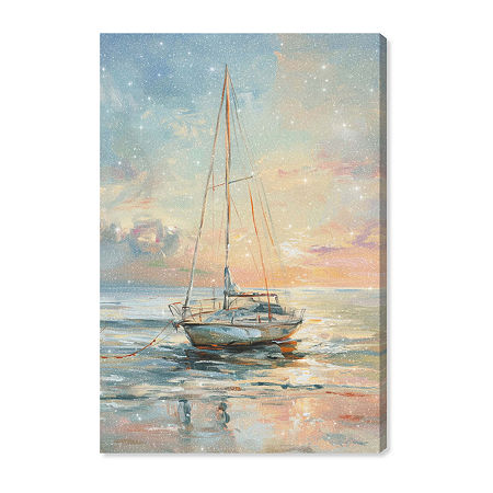 Click here for ART REMEDY Boat On The Shore Giclee Nautical And C... prices