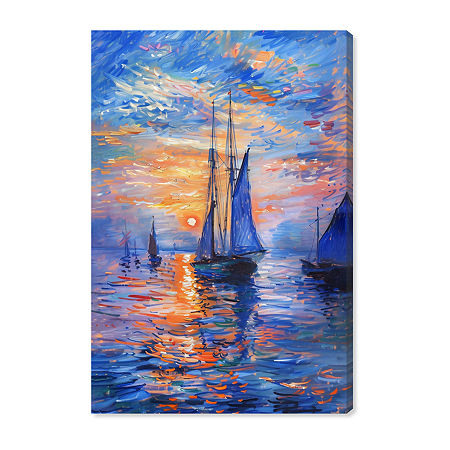 Click here for ART REMEDY Night Sea Breeze Giclee Nautical And Co... prices