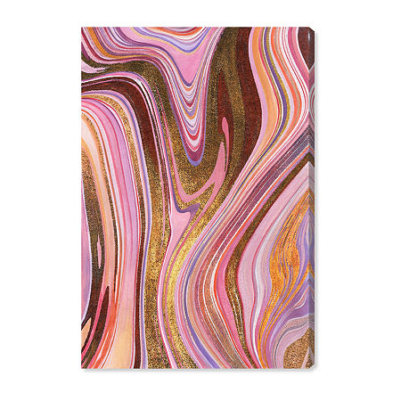 Click here for ART REMEDY Doll Memories - Pink Geode Giclee Abstr... prices