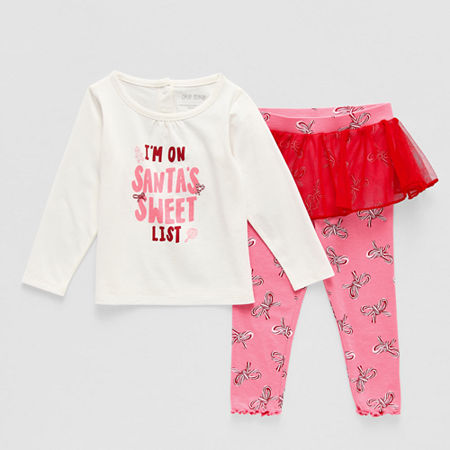 Click here for Okie Dokie Baby Girls 2-pc. Pant Set  6 Months  Wh... prices