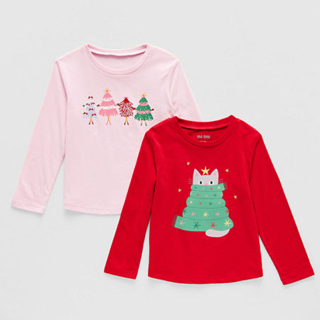 Click here for Okie Dokie Toddler & Little Girls Round Neck Long... prices