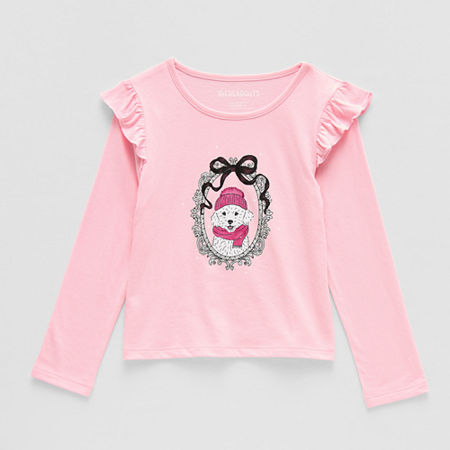 Click here for Thereabouts Little Girls Round Neck Long Sleeve Re... prices