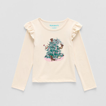 Click here for Thereabouts Little Girls Round Neck Long Sleeve Re... prices