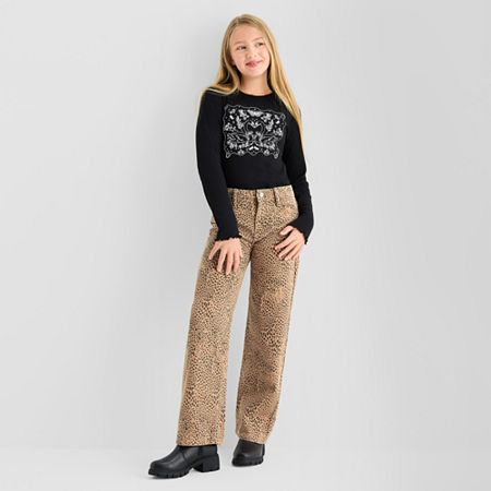 Click here for Thereabouts Little & Big Kid Girls Wide Leg Jean... prices