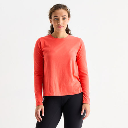 Click here for Xersion Womens Cotton Crew Neck Long Sleeve T-Shir... prices