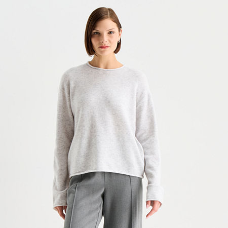Click here for Stylus Womens Crew Neck Long Sleeve Pullover Sweat... prices