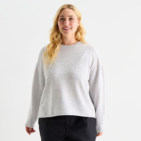 Click here for Stylus Plus Womens Crew Neck Long Sleeve Pullover... prices