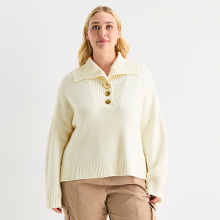 Click here for Stylus Plus Womens Long Sleeve Pullover Sweater  1... prices