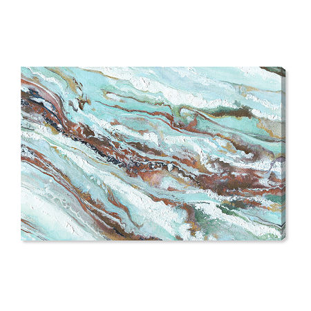 Click here for ART REMEDY Mint Waves Giclee Abstract Canvas Art... prices