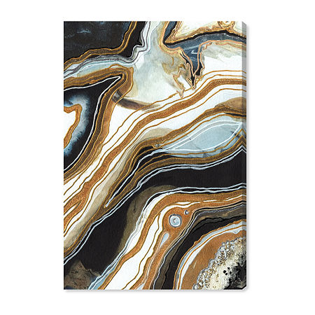 Click here for ART REMEDY Black And Gold I Giclee Abstract Canvas... prices