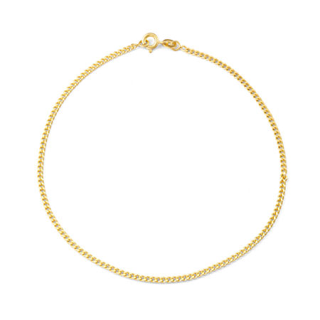 Click here for Unisex Adult 14K Gold Over Silver 10 Inch Solid Cu... prices