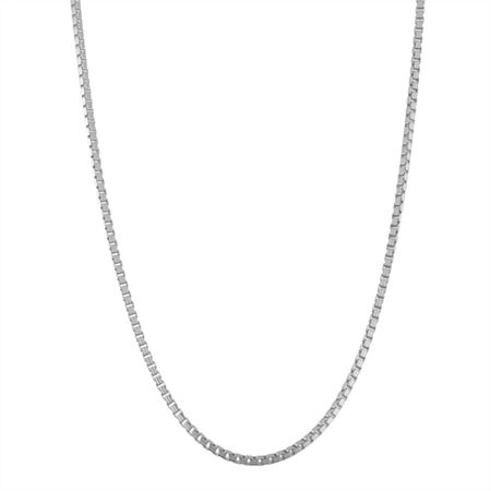Click here for Sterling Silver Solid Box Chain Necklace  One Size prices