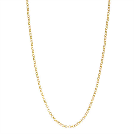 Click here for 14K Gold Over Silver Solid Link Chain Necklace  On... prices