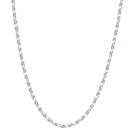 Click here for Sterling Silver Solid Box Chain Necklace  One Size prices