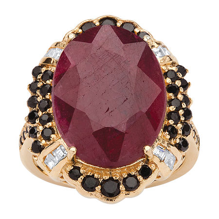 Click here for Womens Lead Glass-Filled Red Ruby 14K Gold Over Si... prices