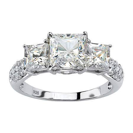 Click here for Womens Lab Created White Sapphire Platinum Over Si... prices