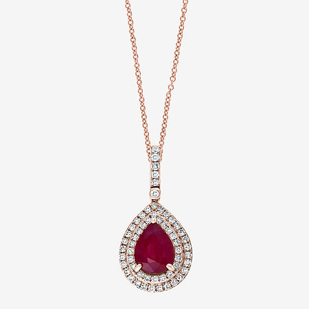 Click here for Effy Womens 1/4 CT. T.W. Diamond & Genuine Red Rub... prices