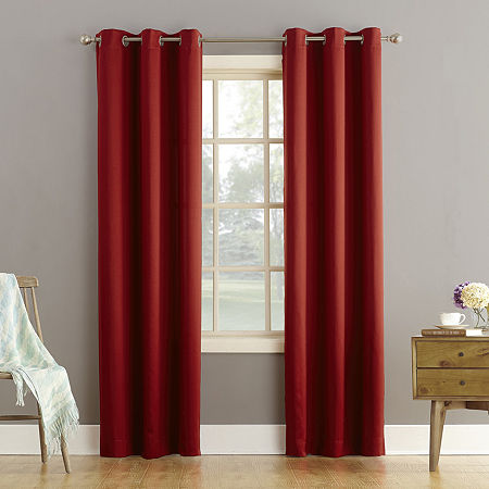 Click here for Tabbey Room Darkening Grommet Curtain Panel - Bric... prices