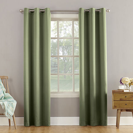 Click here for Tabbey Room Darkening Grommet Curtain Panel - Sage... prices