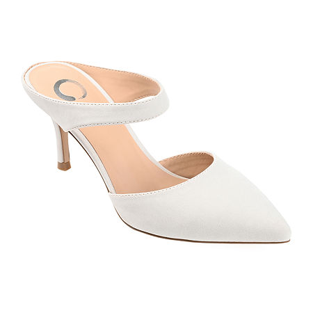 Journee Collection Womens Maevali Pointed Toe Heels - Bone
