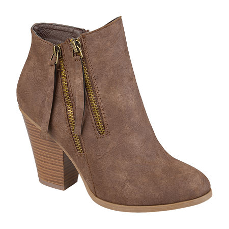 Click here for Journee Collection Womens Vally Stacked Heel Booti... prices