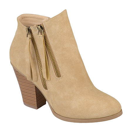 Click here for Journee Collection Womens Vally Stacked Heel Booti... prices